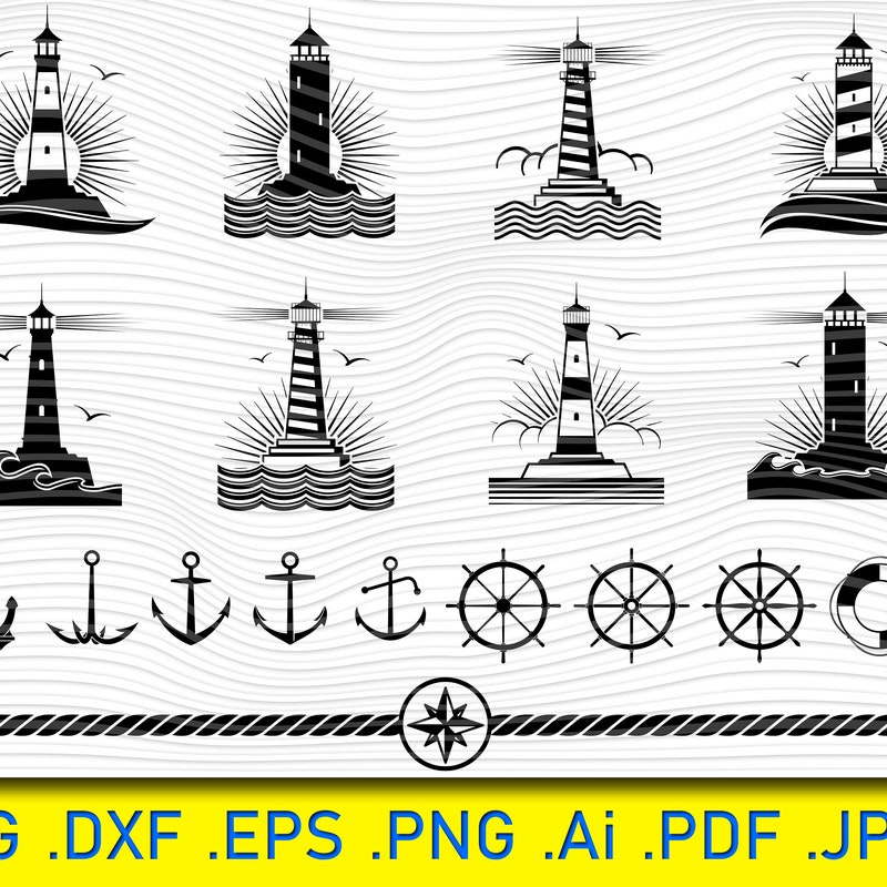 Lighthouse Svg - Etsy