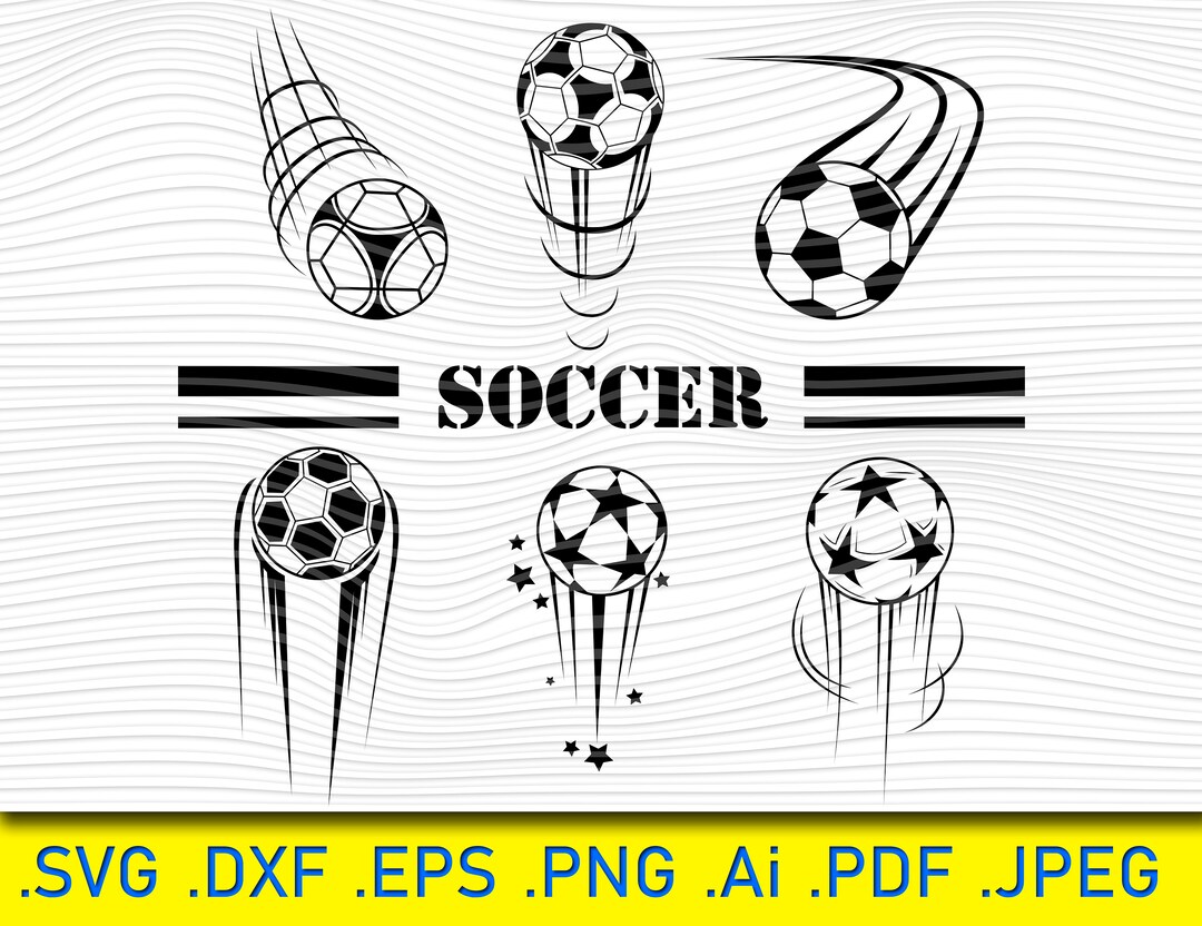 Soccer Balls Badges, Svg File Soccer Team Logo Vector. Soccer Balls Svg ...