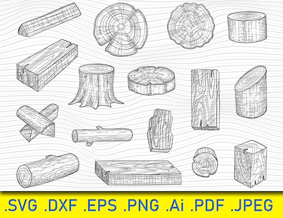 16 Tree Slice Slab Trunk Stump Svg Lumber Svg Lumberjack - Etsy Australia