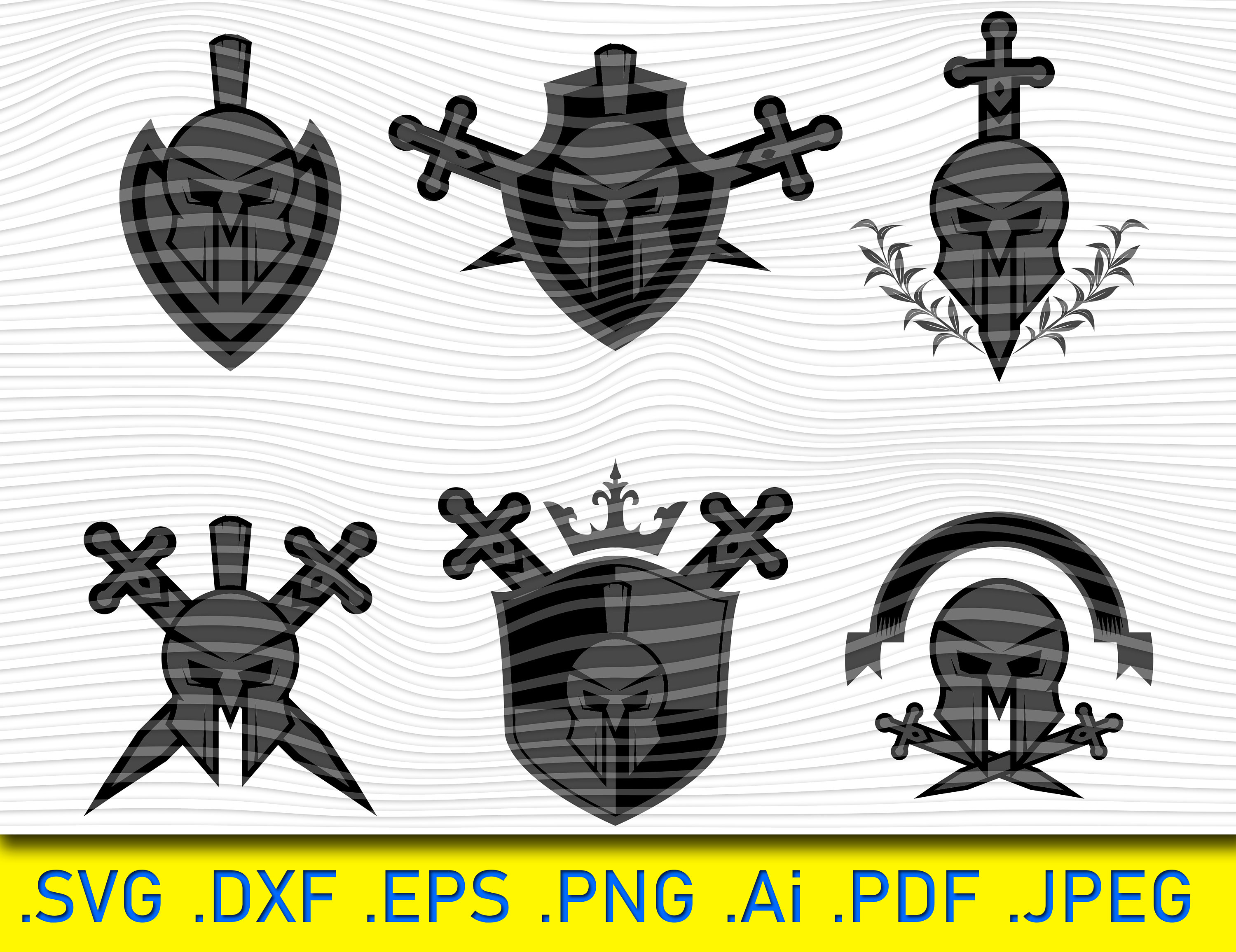 Ritterschild Wappen Emblem Svg Wappen Ritter | Etsy Schweiz