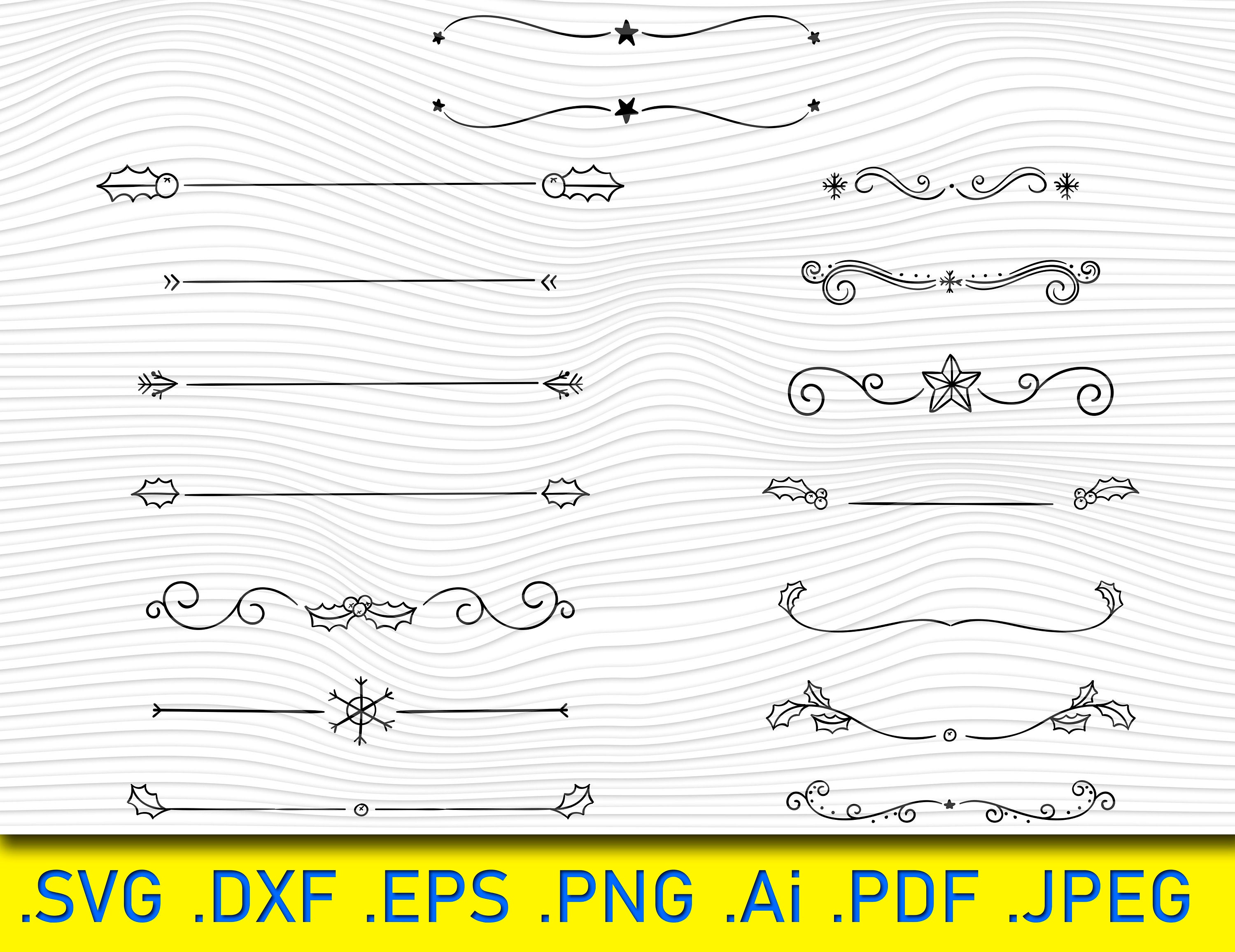 Text Dividers Svg Dividers Bundle Svg Flourish Svg Wedding - Etsy Australia