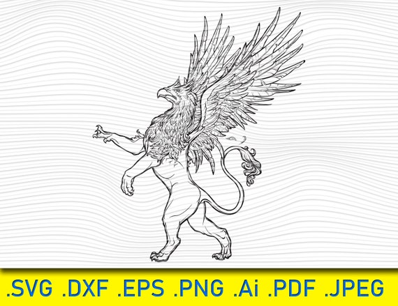 Griffin SVG Eagle SVG Lion SVG Griffin Vector Griffin | Etsy