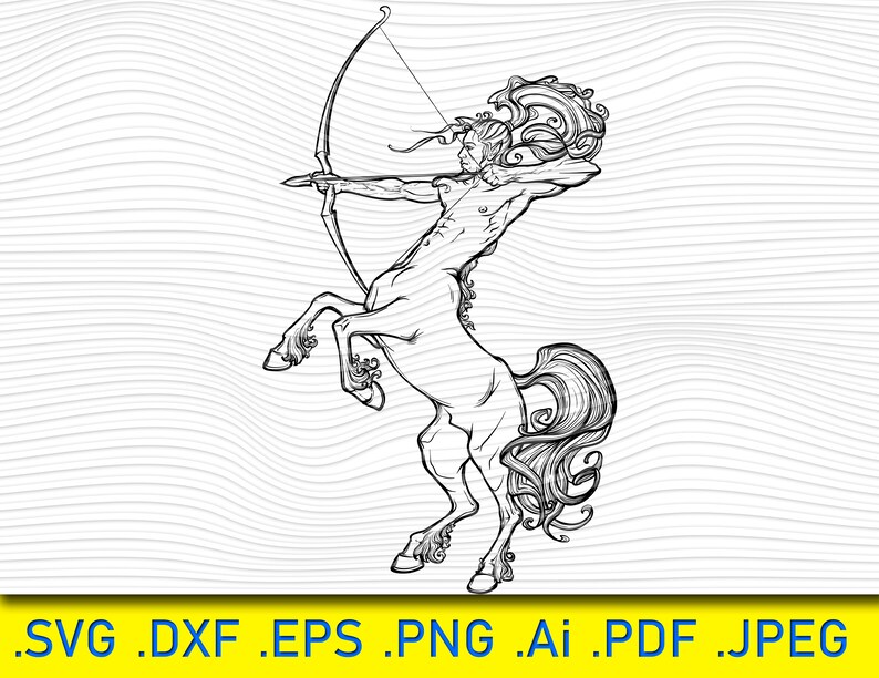 Rearing Centaur Holding Bow Arrow Centaur Fantasy Men Arrow - Etsy