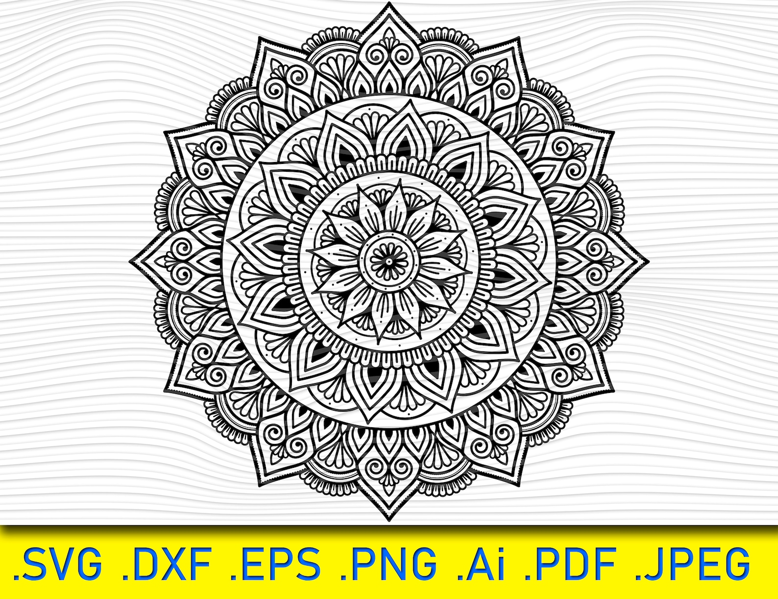 Circular Mandala Mandalas Svgmandala Svg Files for Cricut - Etsy
