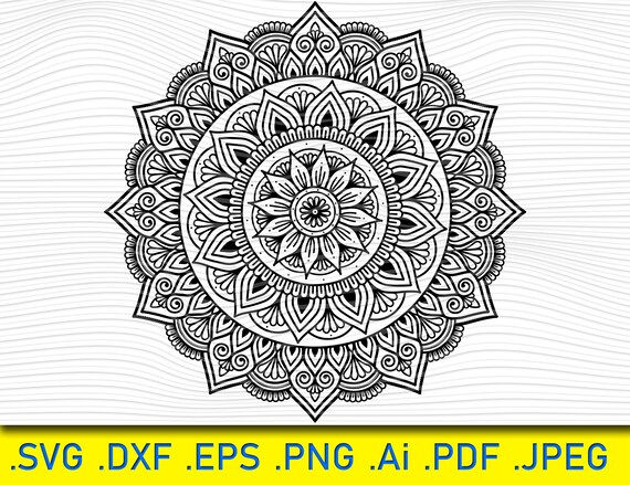 Embellishments Materials decorative flat mandala set Mehndi Mandala svg ...