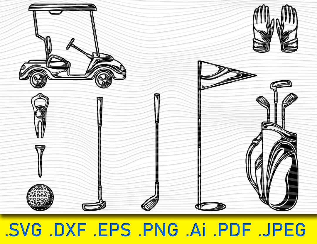 Golf Svg Bundle, Golf Svg, Golfing Svg, Golf Player Svg, Golf Clubs Svg ...