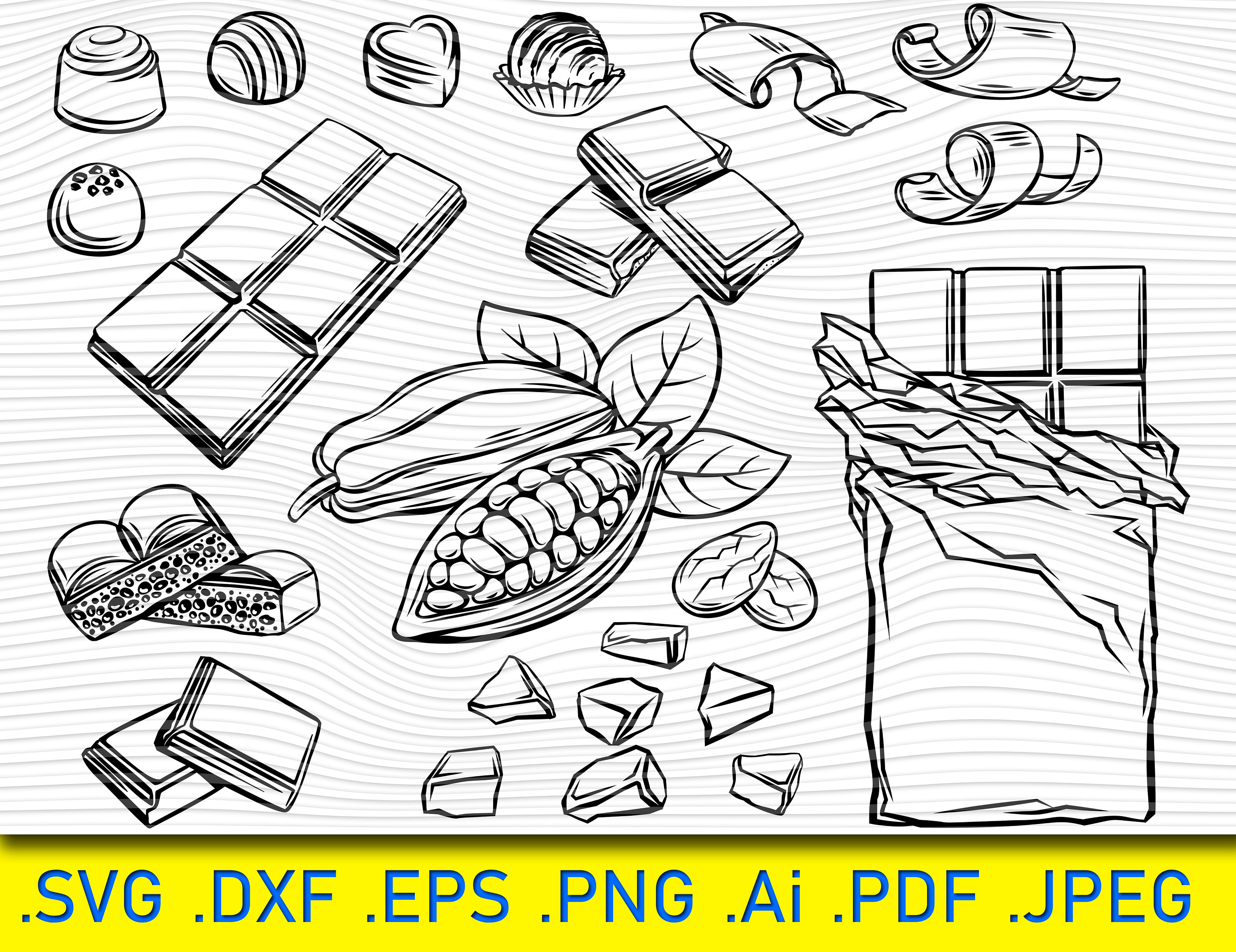 Chocolate svg BundleDripping borders svgChocolate Sauce | Etsy