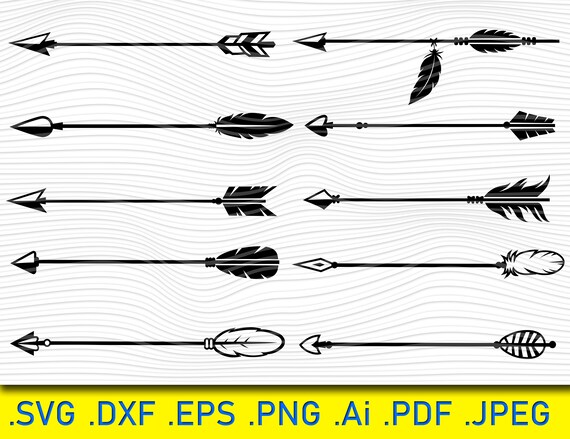 Arrow Svgarrow Clipartarrow Vectordigital Cutting File | Etsy