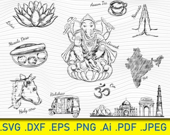 India Sign Svg, Yoga Symbol Svg, Lotus Flower Svg, Hinduism Svg ...