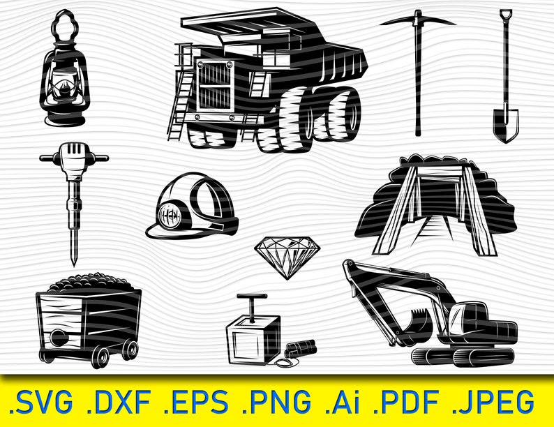 Mining Logo SVG, Mining Svg, Pickaxe Svg, Mining Clipart, Mining Files ...