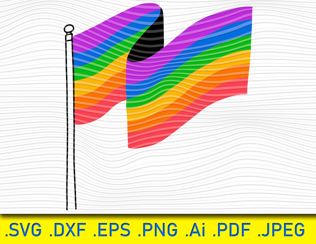 Rainbow Flag Svg Pride Flag Svg Rainbow Banner LGBTQ Flag - Etsy Hong Kong