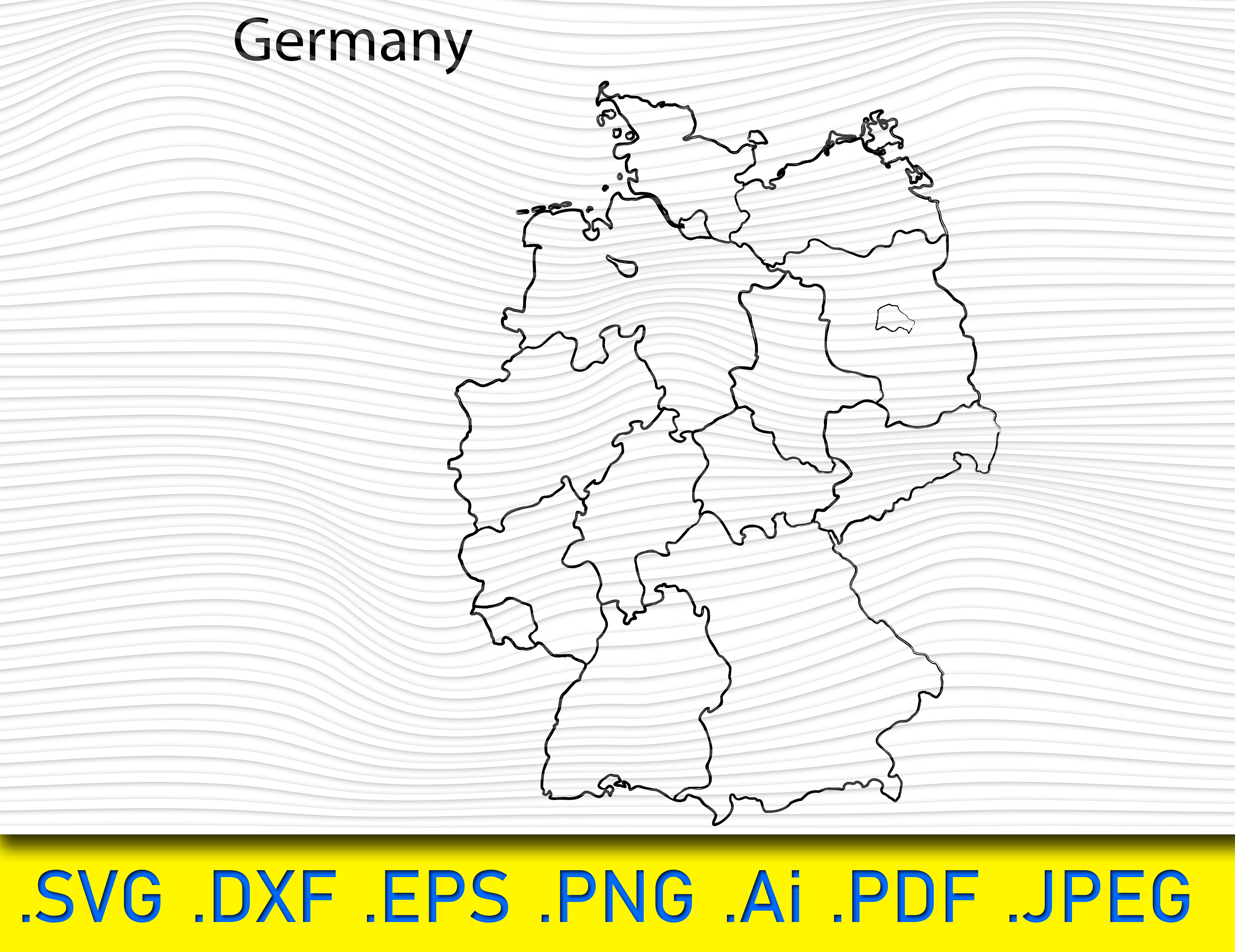 Germany Map Infographic Earth SVG World Map SVG World Map - Etsy