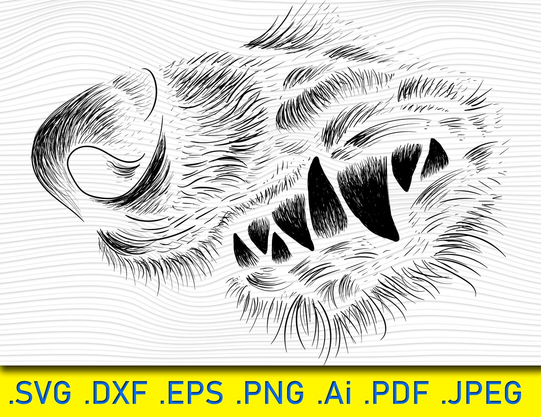Fangs Svg,wolf Svg, Dog Svg, Jaw Svg ,tattoo Svg ,silhouette, Digital ...