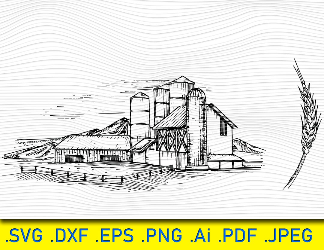 Organic Grain Elevator, Abstract Sign Symbol Logo Template, Farmhouse ...