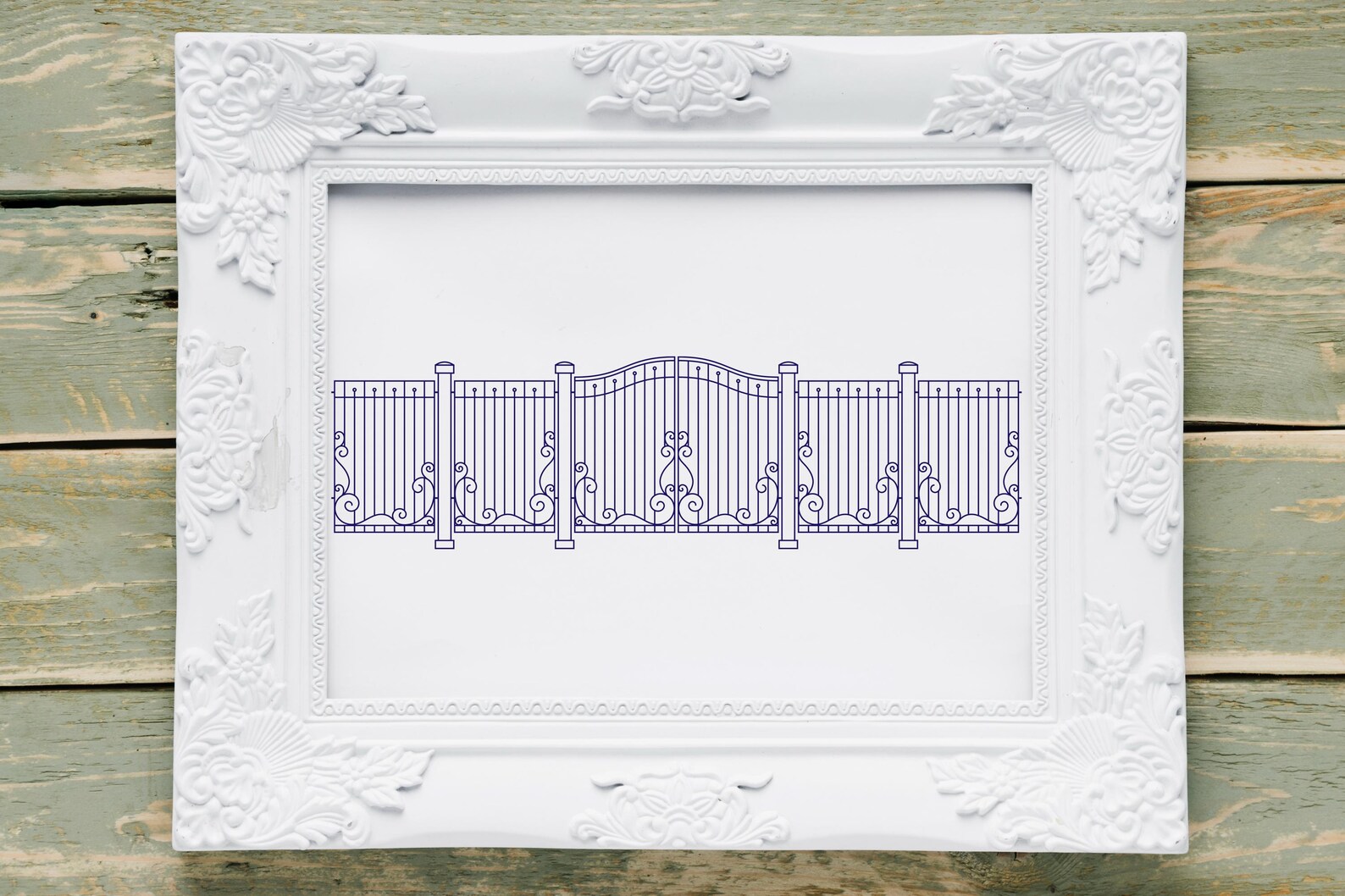 Wrought Iron Gate SVG Clipart: Fence Digital Cut File - Etsy