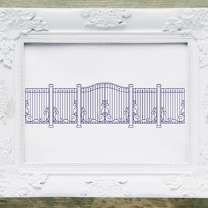 Wrought Iron Gate SVG Clipart: Fence Digital Cut File - Etsy