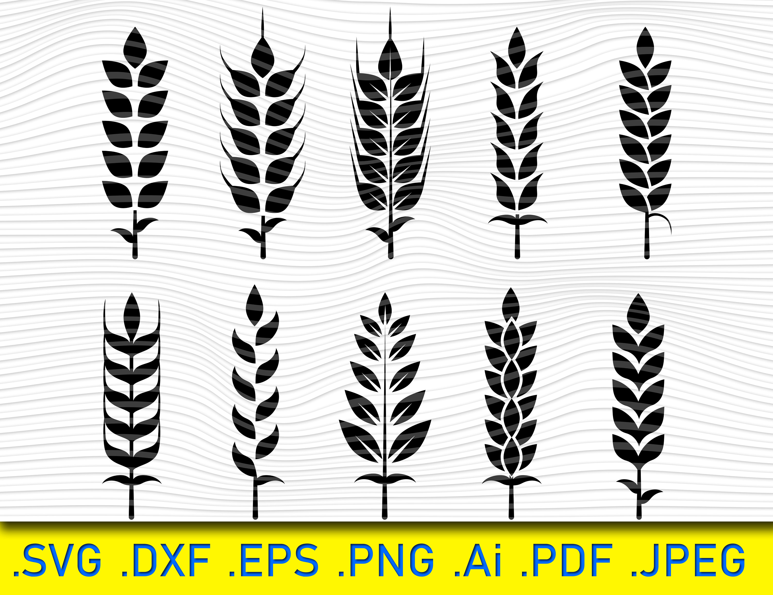Wheat svg Wheat svg bundle Grain svg Wheat clipart Wheat clip | Etsy