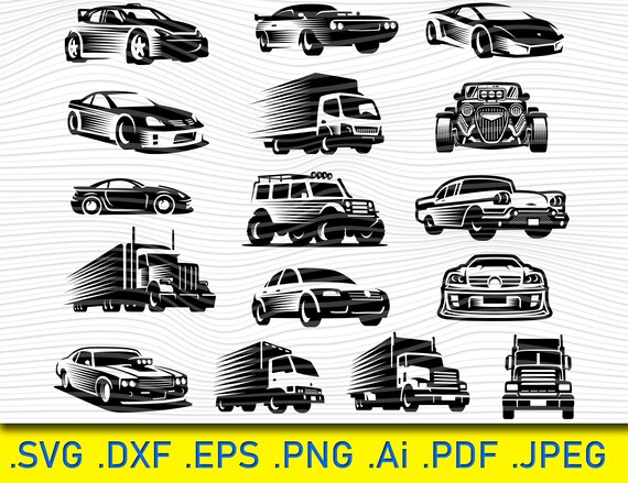 16 Cars Muscle Car Svg Muscle Car Carsports Car Svg Race - Etsy