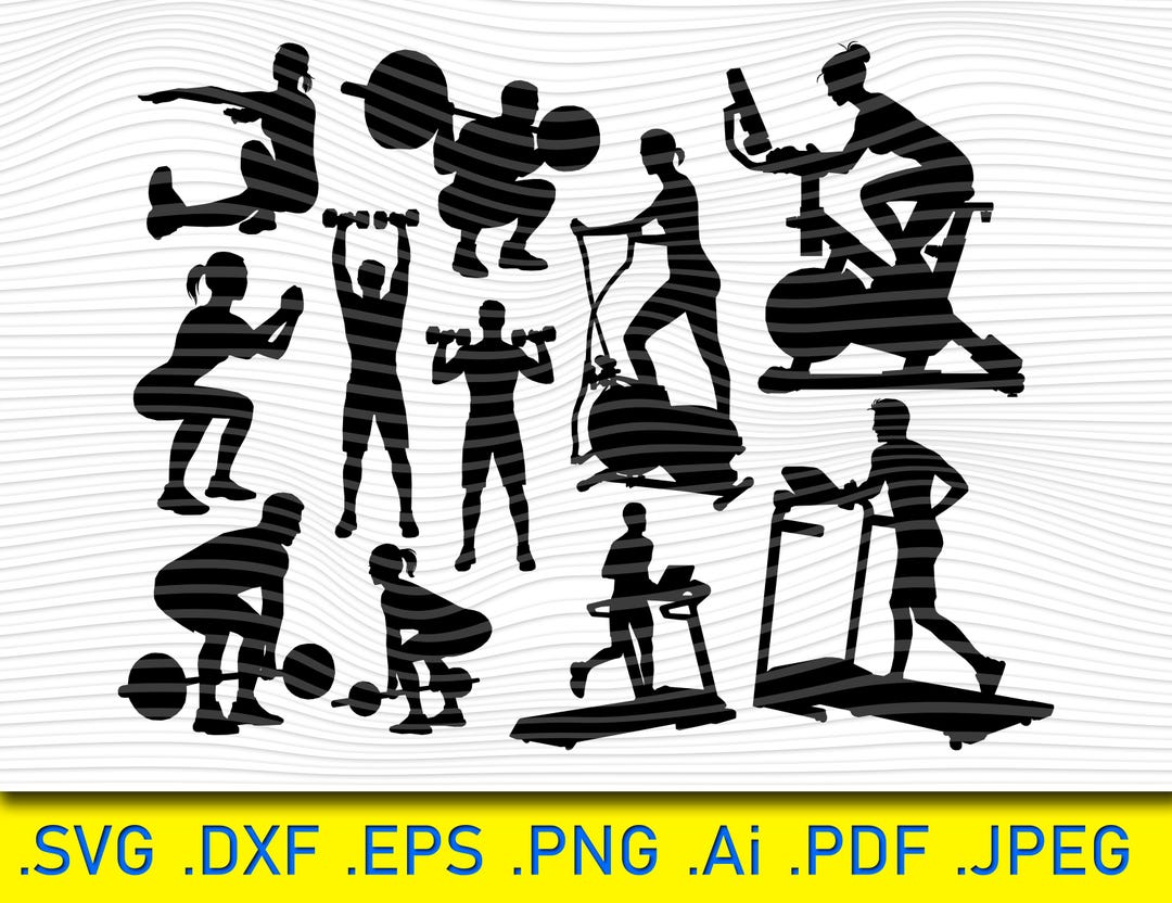 11 Athletes Training Svg BUNDLE, Gym Svg, Workout Svg, Sport Svg ...