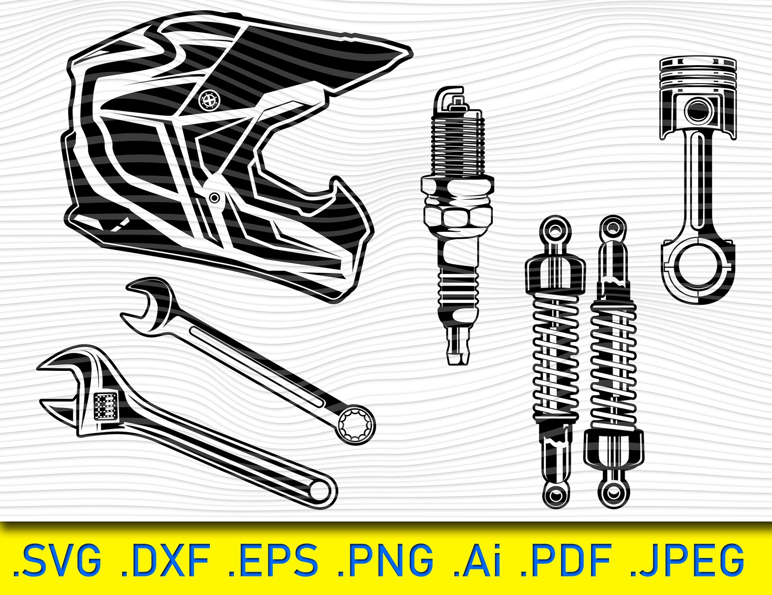 Motorcycle Parts, Gears SVG Bundle, Metal Gears, Steampunk, Cog Wheels ...