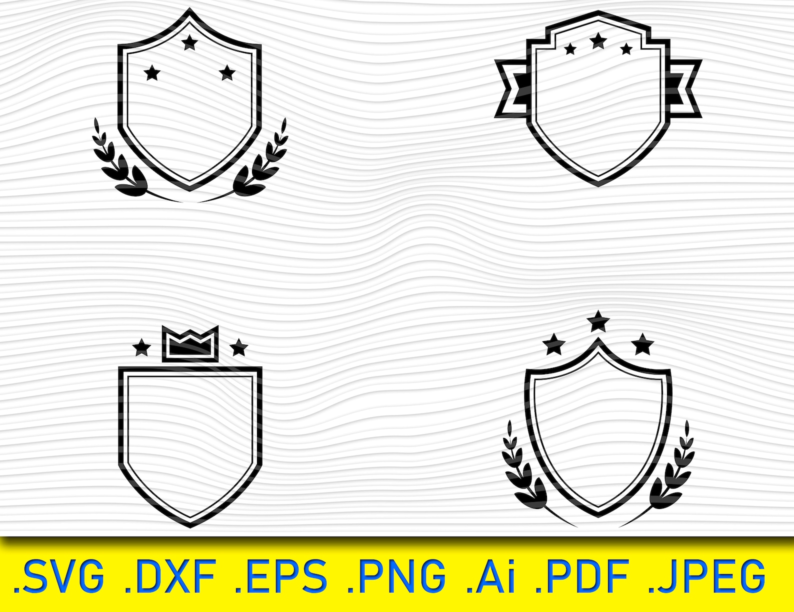 Royal Shield Svg Shield Svg Bundle Shield Cut Files. Shield - Etsy