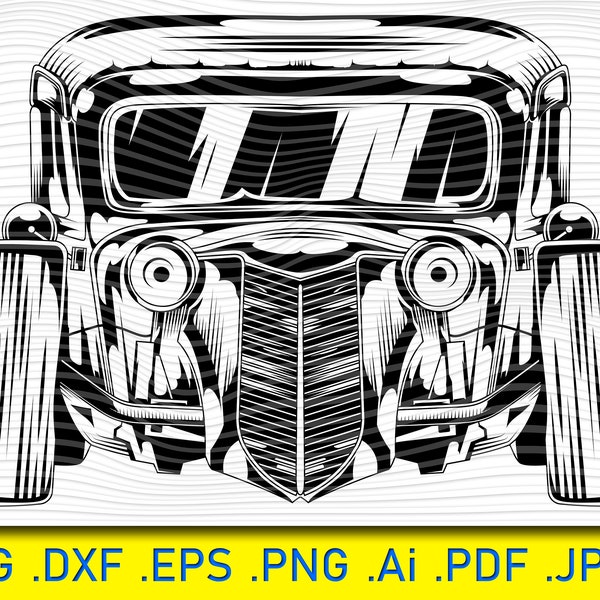 Hot Rod Dxf Files - Etsy