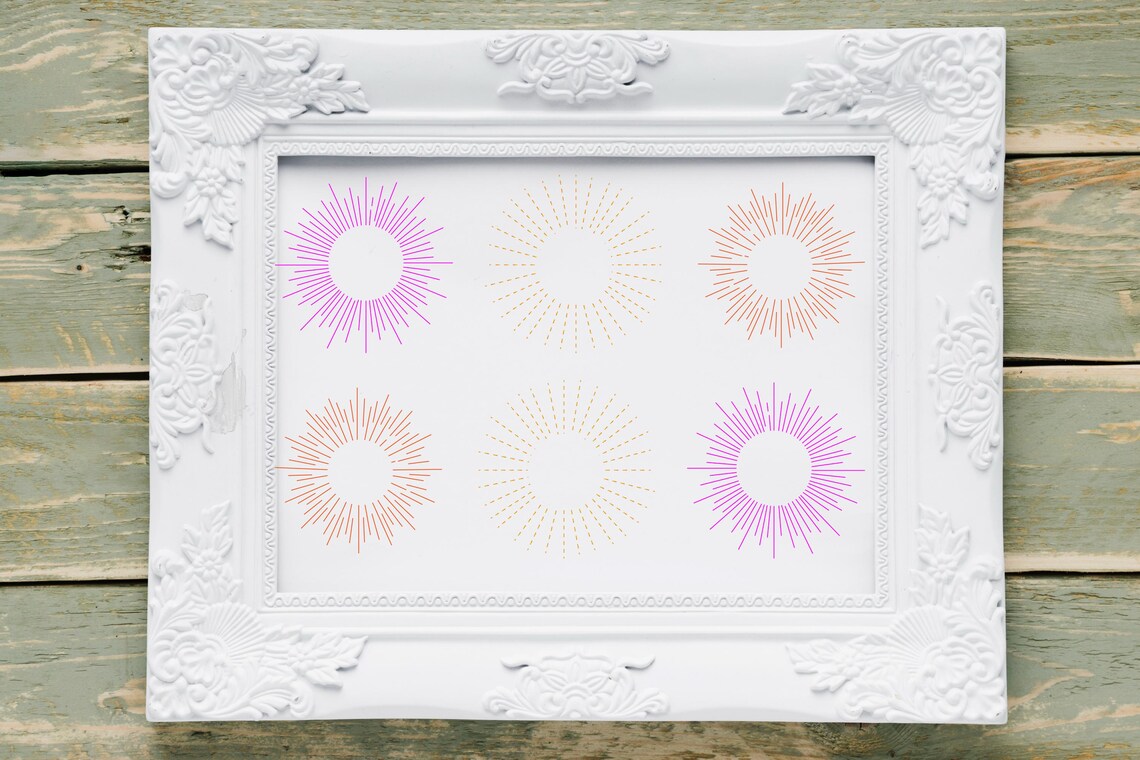 Sunburst SVG: Bursting Rays Cut File (digital Download) - Etsy