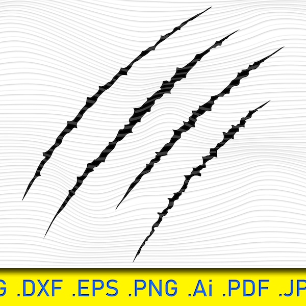 Cat Scratch Marks Svg - Etsy