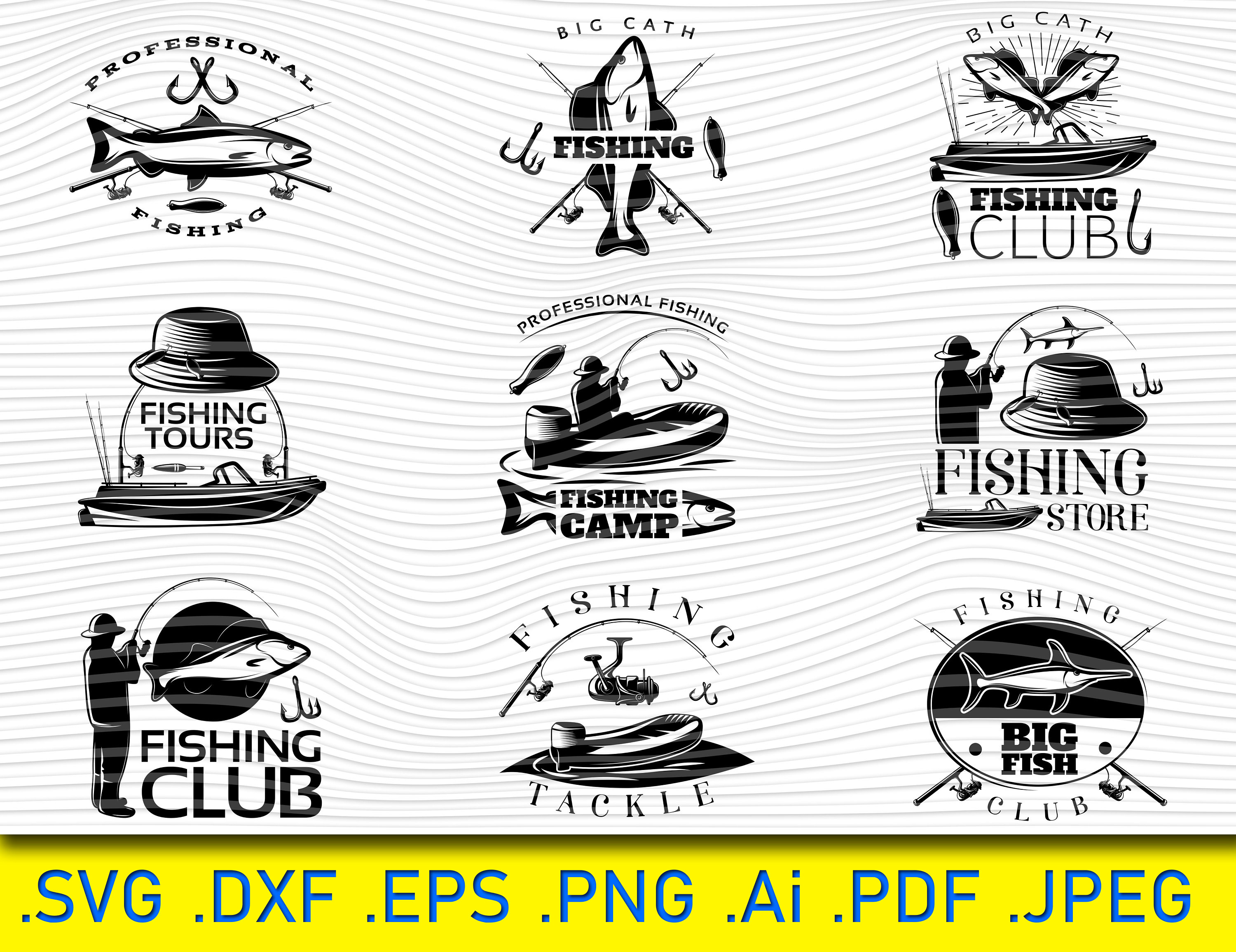 Fishing SVG Fish Svg Fisherman Svg Bass Fishing Svg | Etsy