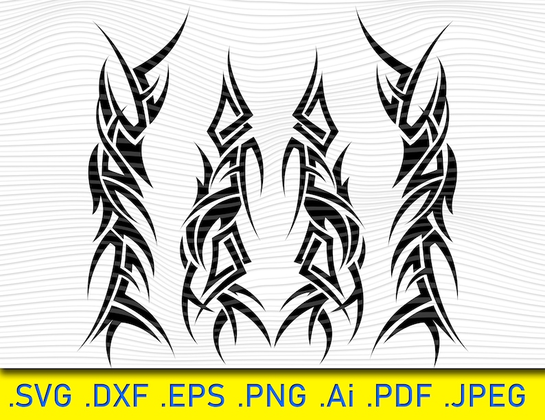 Tribal Tattoo SVG Tribal Swirl Art Svg Svg for Cricut - Etsy