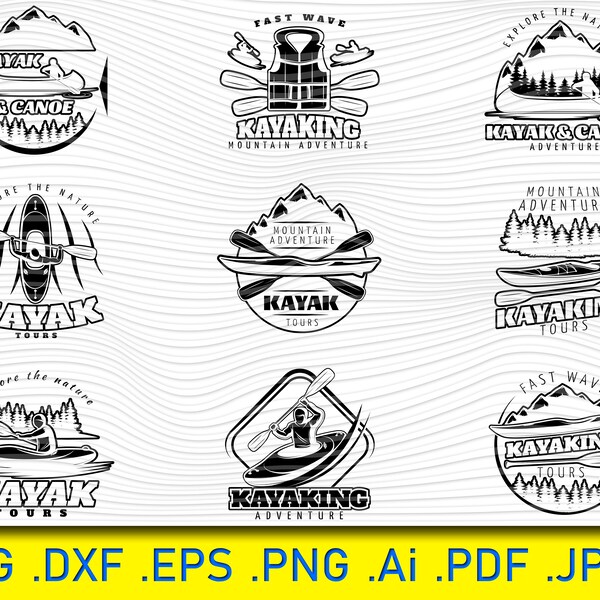 Canoe Svg - Etsy
