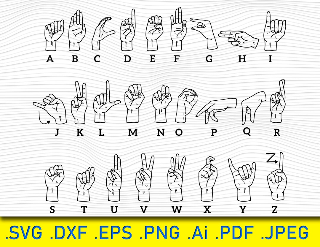 21 Hand Gesture Symbols: Tattoo & Cricut Designs (SVG, PNG, EPS) - Etsy
