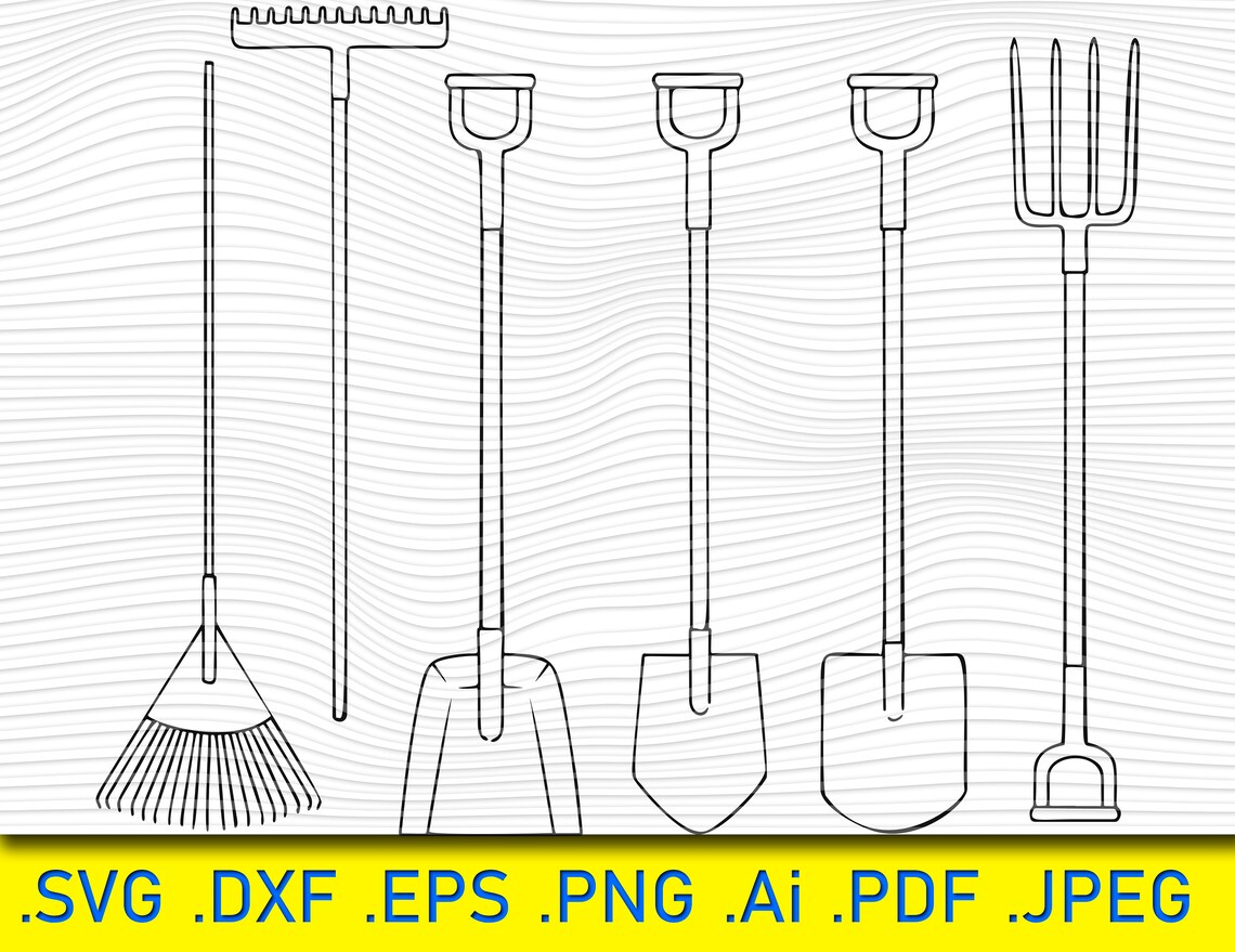Garden Tools SVG Bundle Garden Tools SVG Gardening SVG - Etsy