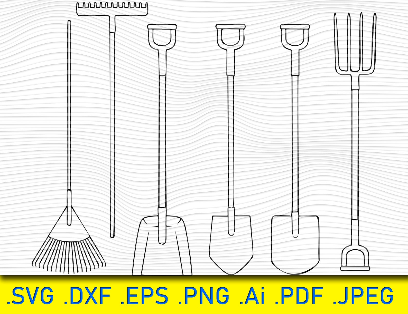 Garden Tools SVG Bundle Garden Tools SVG Gardening SVG - Etsy