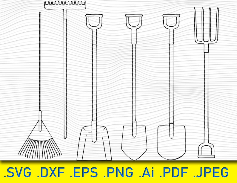 Garden Tools SVG Bundle Garden Tools SVG Gardening SVG - Etsy