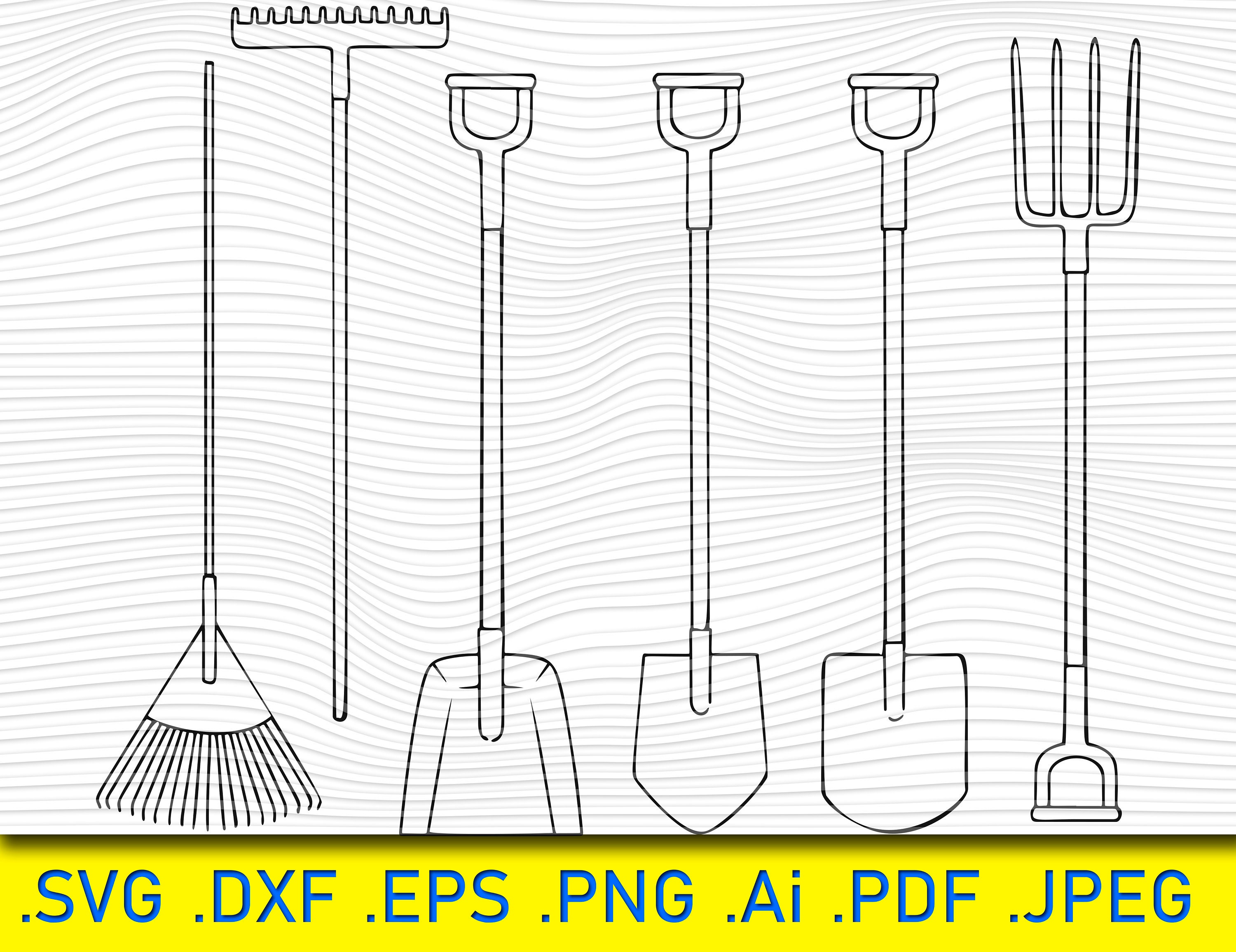 Garden Tools SVG Bundle Garden Tools SVG Gardening SVG | Etsy