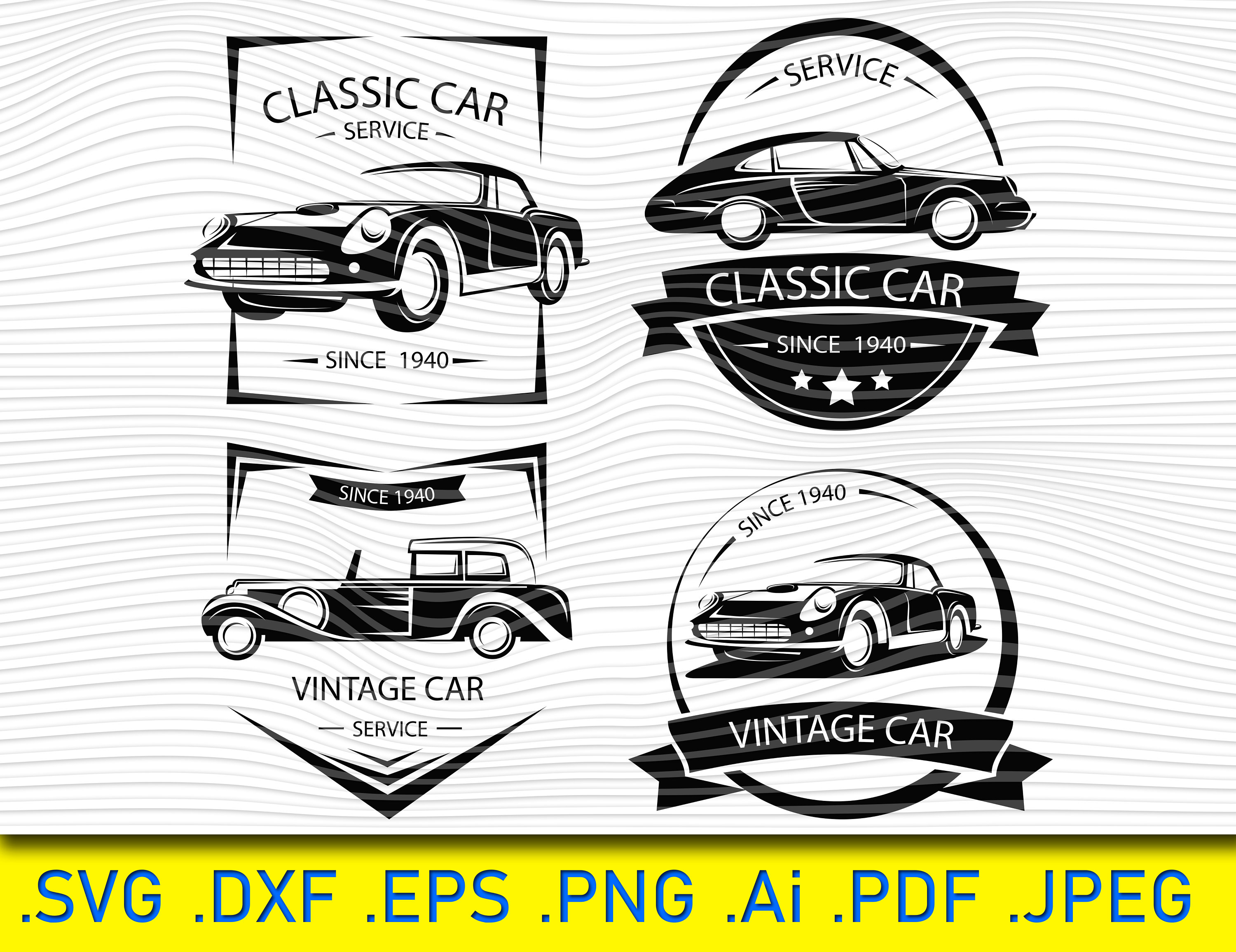 Vintage Car Classic Car SVG Files for Cricut Silhouette - Etsy Canada