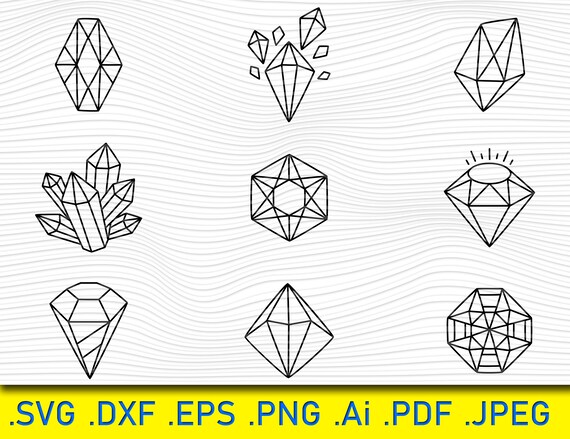 Diamond Svg Brilliant Svg Sapphire Svg Treasure Svg | Etsy