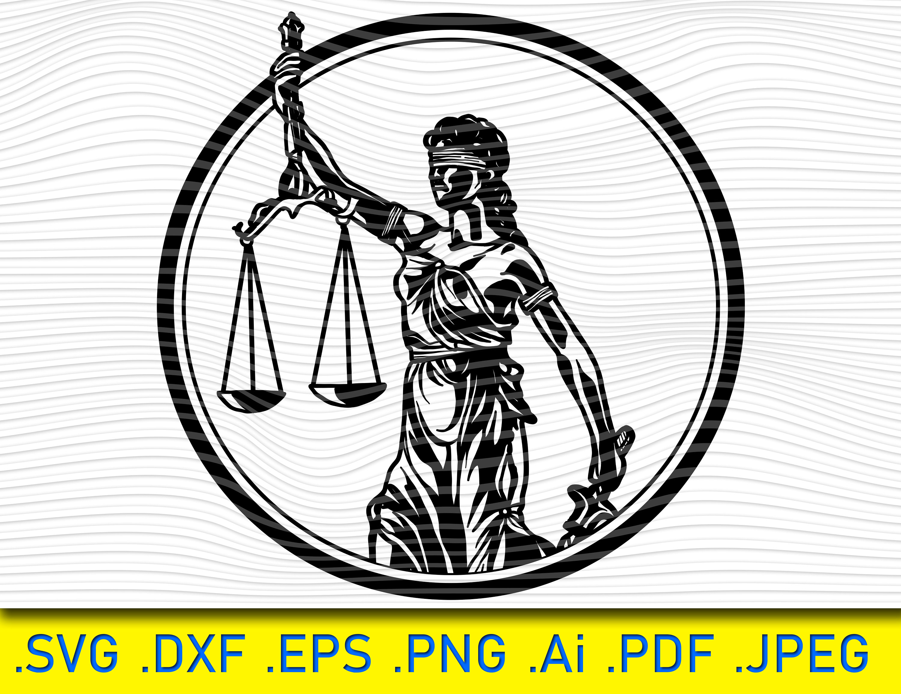 Statue of Justice Justice svgs Courthouse svg Lady justice | Etsy