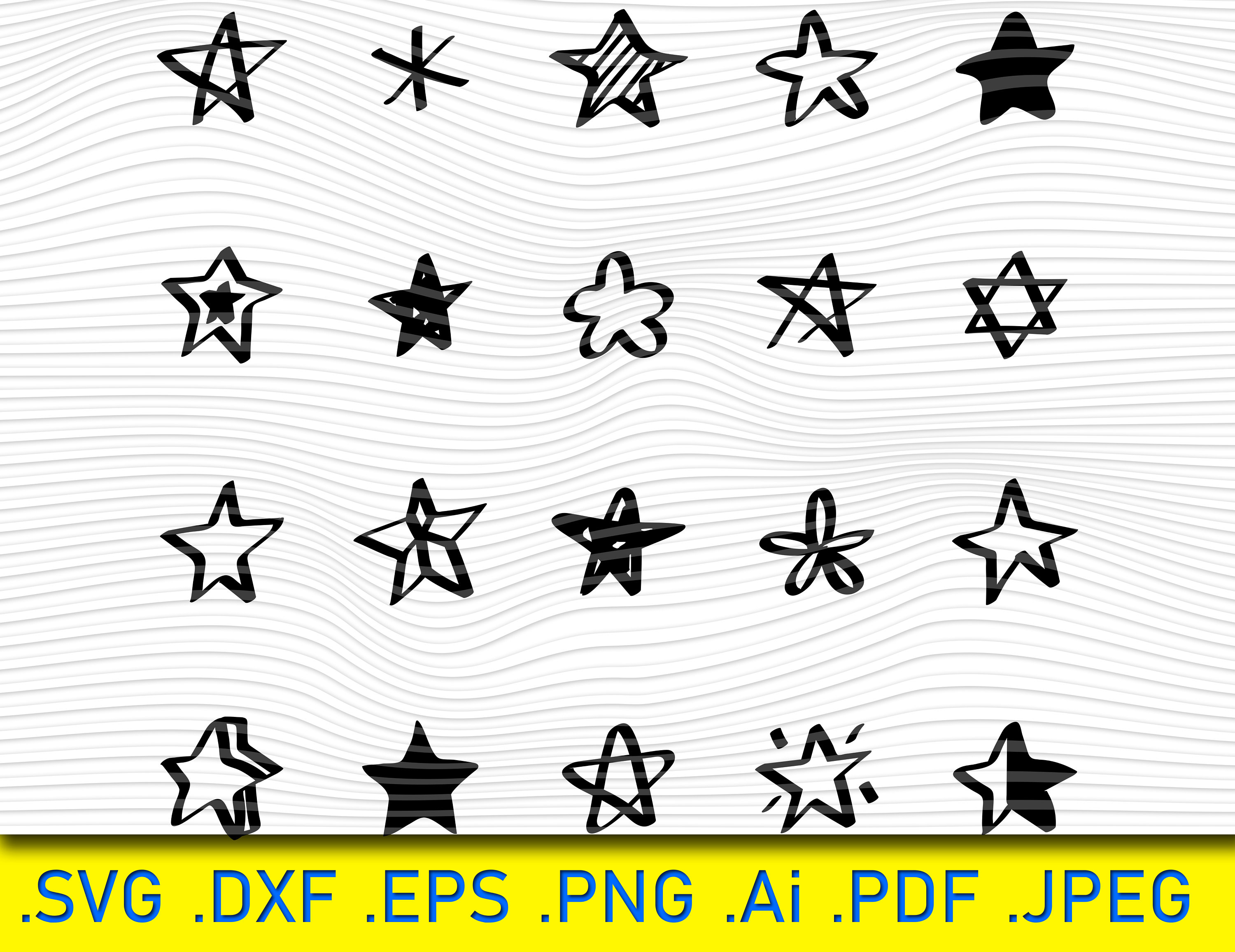 Stars SVG Bundle Star VectorShooting Stars svg file for | Etsy