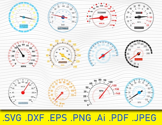 12 Car Speedometer Speedometer Svg Bundle Car Svg Race Car - Etsy Canada