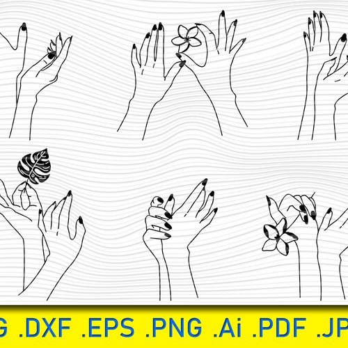 Manicure Tools Svg Nail Manicure Clipart Beauty Industry - Etsy