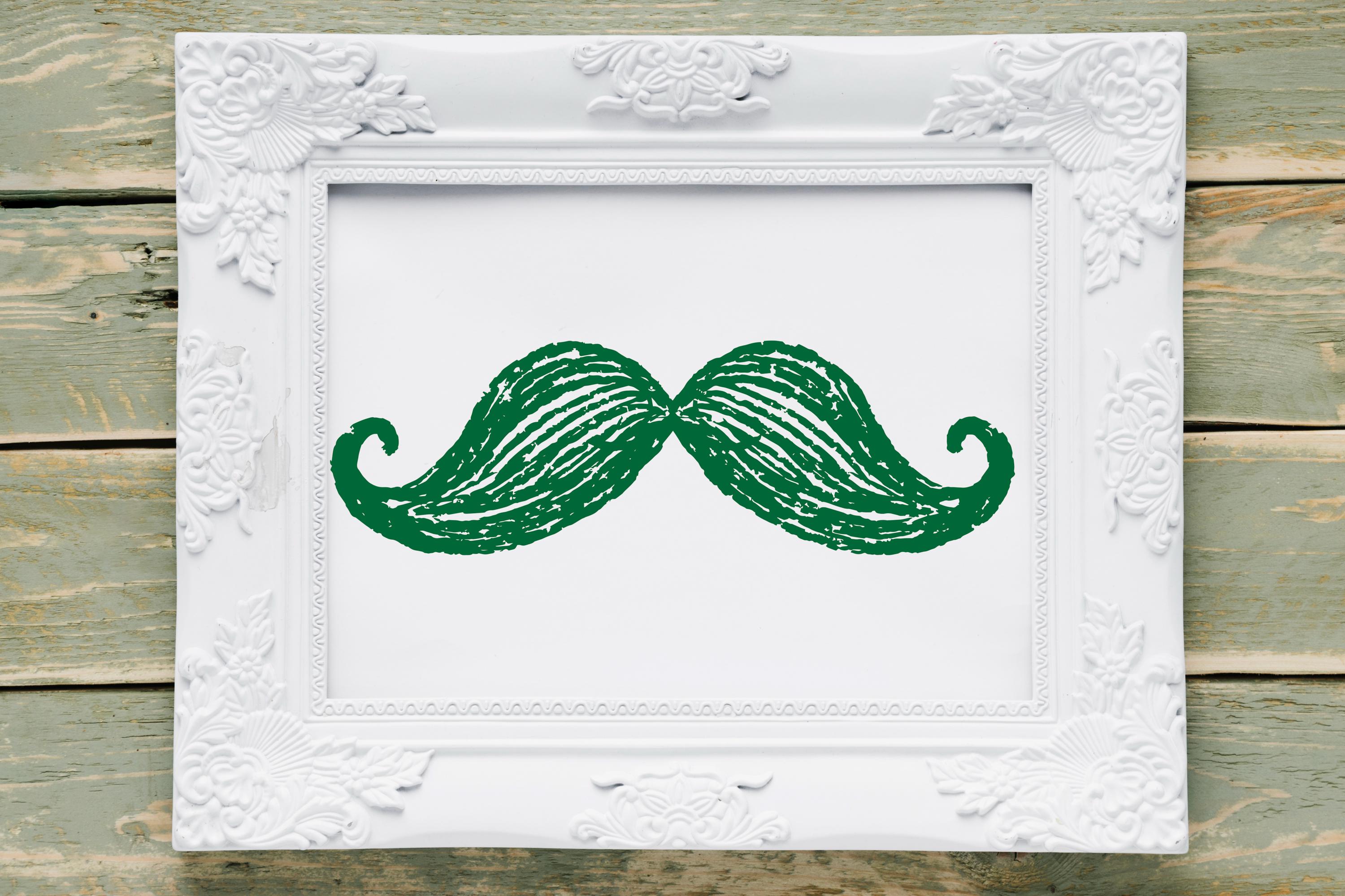 Mustache SVG Bundle: Facial Hair Clipart, Cricut & Silhouette Cut Files ...