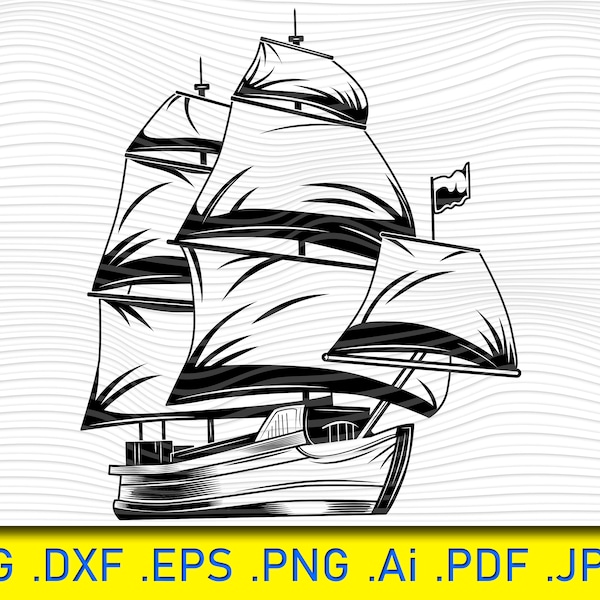 Old Ship Clipart - Etsy Australia