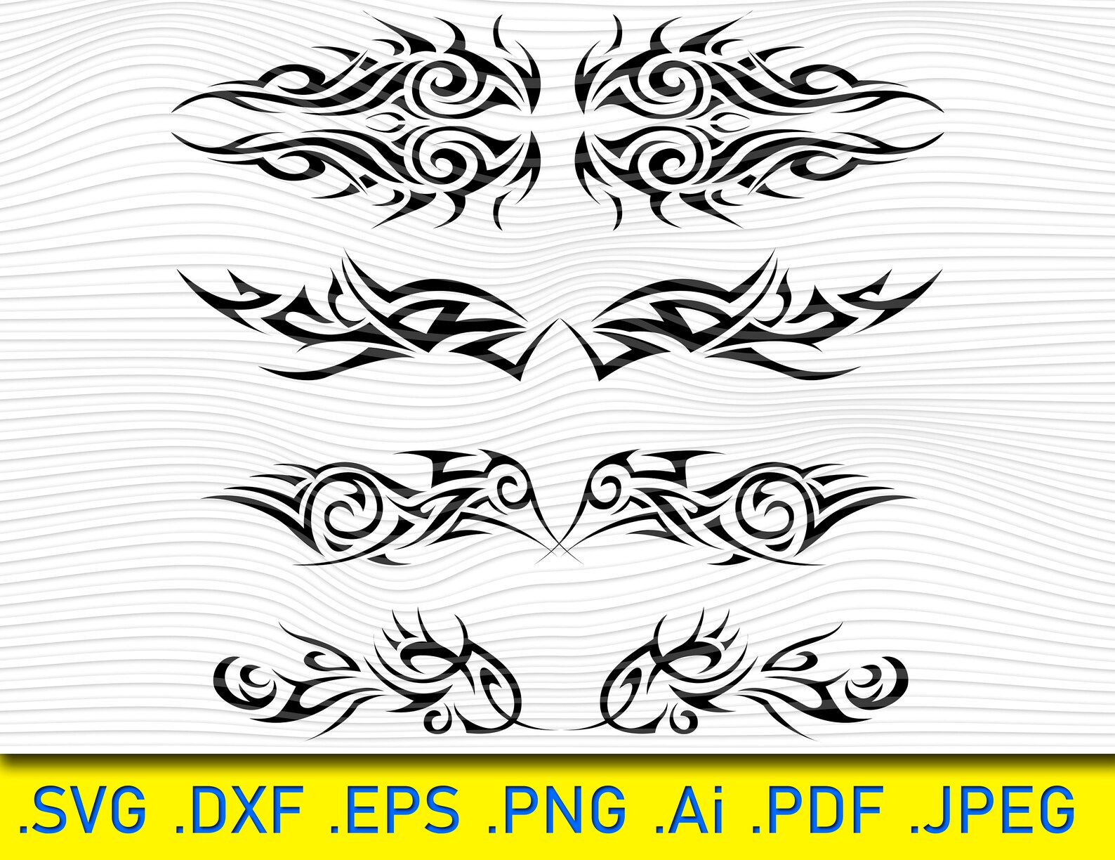 Tribal Tattoo SVG Tribal Swirl Art Svg Svg for Cricut - Etsy