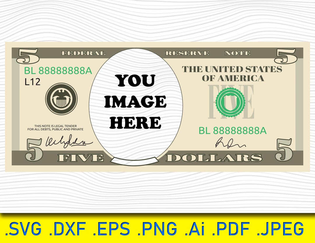 Dollar Banknote Svg, Money Sticker on Your Clothes and Other Stuff BE ...