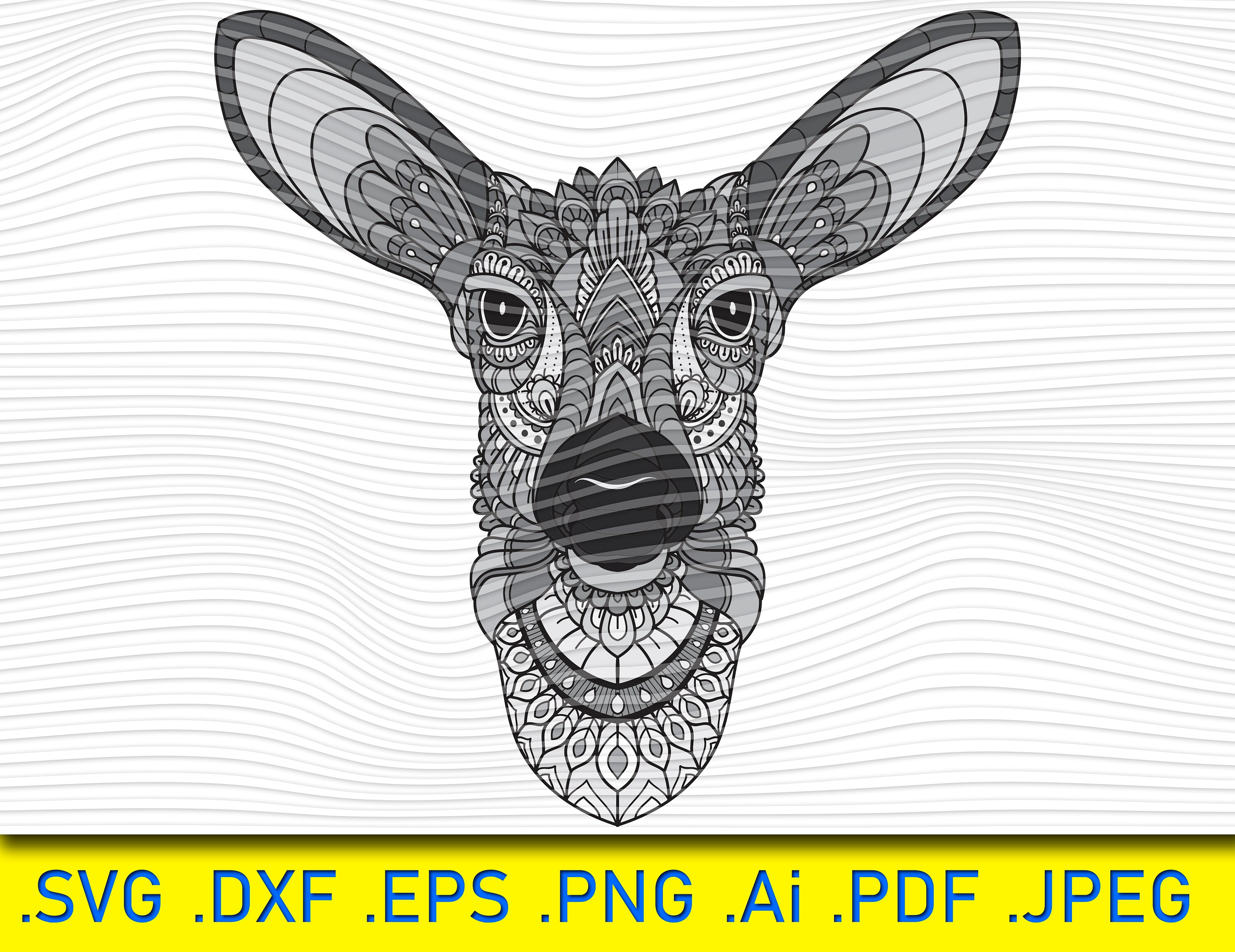 Corel Draw etc PNG JPEG Silhouette Designer Edition Inkscape Buck Deer ...
