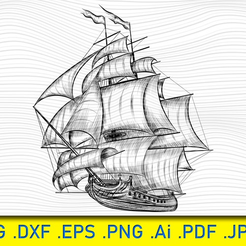 Ship SVG Bundle Ship SVG Sailing Ships Clipart Ship Cut - Etsy
