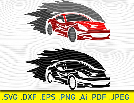 Auto Sportwagen Svg Rennwagen Svg Auto Svg-Dateien für | Etsy