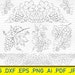 Grapevine Vector: Laser Cut Pattern, Vine Silhouette (SVG, PNG, EPS) - Etsy